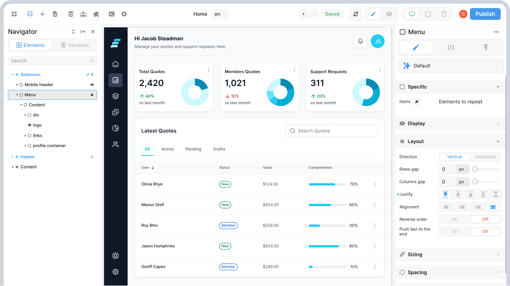 WeWeb Custom software development. - Digital Experience Labs
